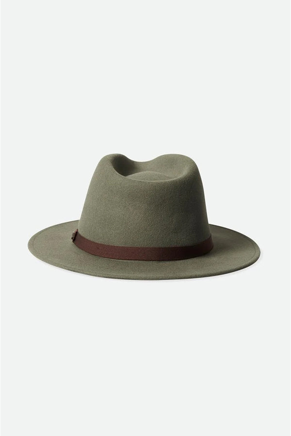 Brixton Messer Packable Fedora Light Moss - Harry and Her