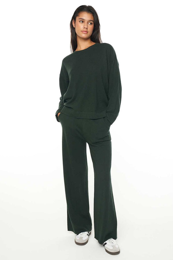 Huffer Merino Lounge Pant Forest - Harry and Her