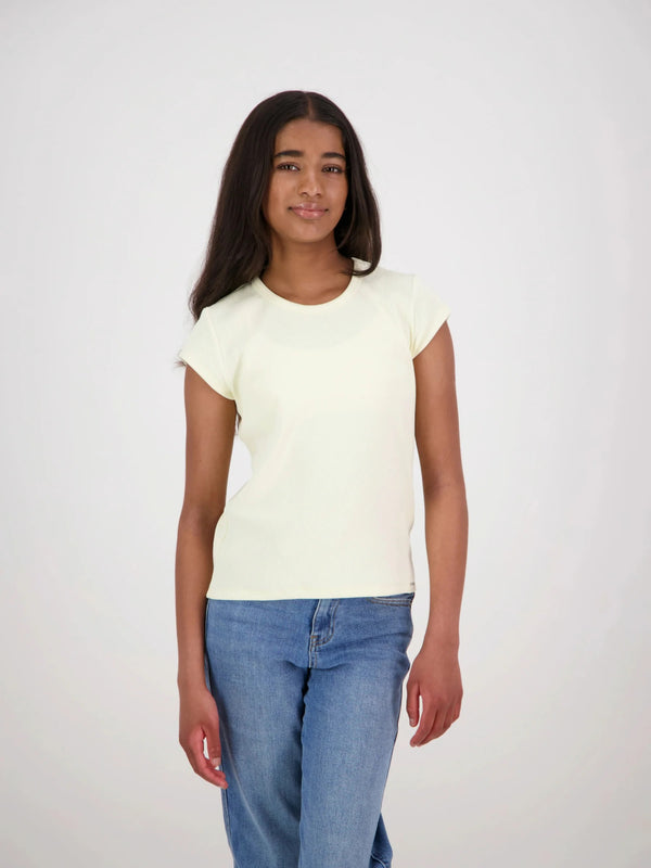 &Wild Coco Cap Sleeve Tee Cream - Harry and Her