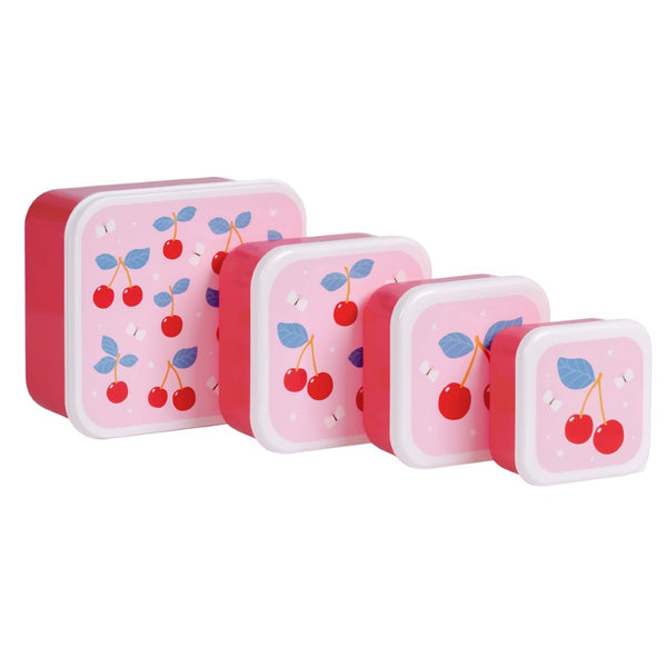 Kin and Co Cherries Lunch & Snack Box Set - Harry and Her