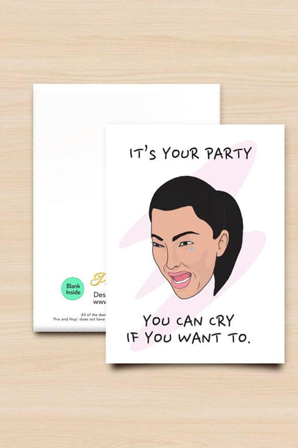 Pro & Hop Kim Crying Greeting Card - Harry and Her